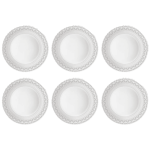 Buy Larah by Borosil Full Plates Set - Classic, Microwave, Dishwasher ...