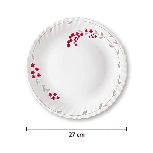 Buy Larah by Borosil Full Plates Set - Verona, Microwave, Dishwasher ...