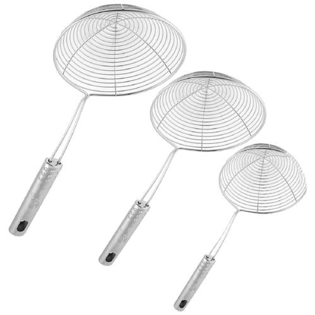 Buy Kuber Industries Stainless Steel Puri Strainer Set - Code-STJ22 ...