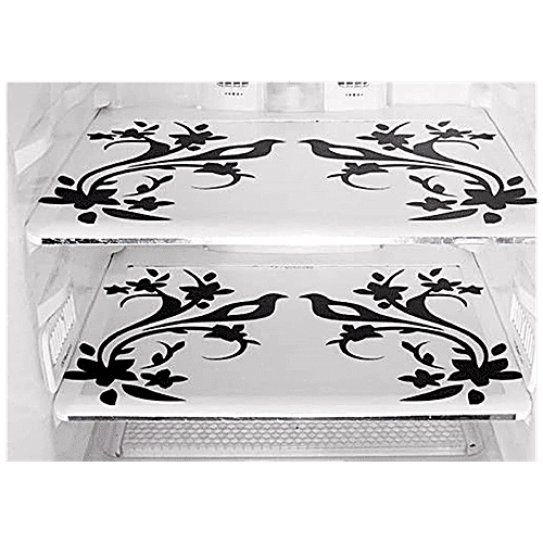 Buy Kuber Industries Birds Design PVC Refrigerator/Fridge Mat Set ...