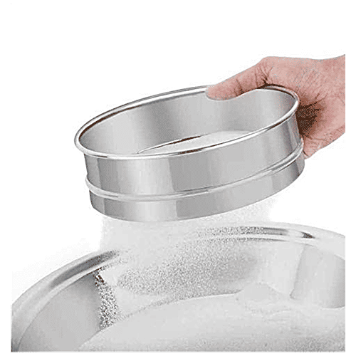 Buy Kuber Industries Stainless Steel Flour Chalni/Sieves/Strainer Set ...