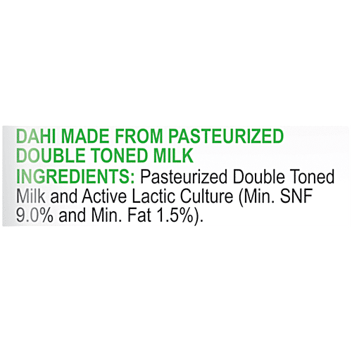 Buy FruBon Dahi - Made From Pasteurized Double Toned Milk Online at ...