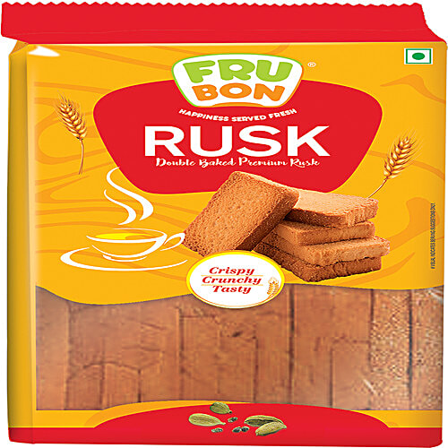 Buy FruBon Double Baked Crunchy Rusk - Premium Quality Toast, Teatime ...