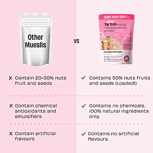 Buy The Whole Truth - No Added Sugar Breakfast Muesli Super Saver Pack ...