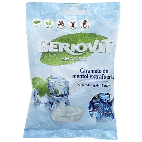 Buy Geriovit Super Strong Mint Candy - Sugar & Lactose Free, Rich In ...