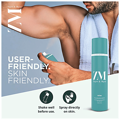 Buy ZM Zayn & Myza Arise No Alcohol Body Spray - For Men, Long Lasting ...