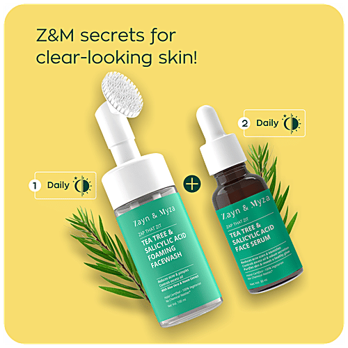 Buy ZM Zayn & Myza Tea Tree & Salicylic Acid Face Serum - Reduces Acne Scars & Blemishes ...