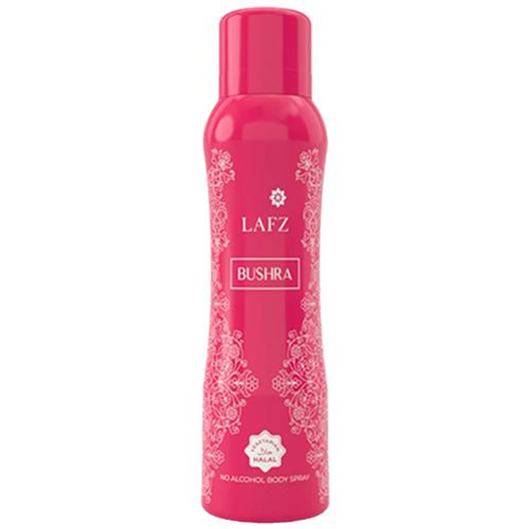 Buy LAFZ Bushra No Alcohol Body Spray - For Women, Long Lasting ...