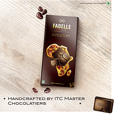 Buy Fabelle Divine Dark 84% With Ghana Cocoa - Dark Chocolate Luxury ...