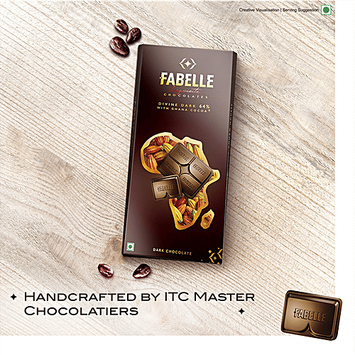 Buy Fabelle Exquisite Chocolates - Divine Dark 64% With Ghana Cocoa ...