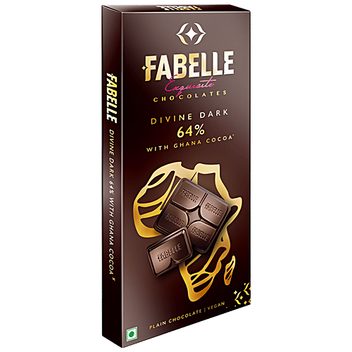 Buy Fabelle Exquisite Chocolates - Divine Dark 64% With Ghana Cocoa ...
