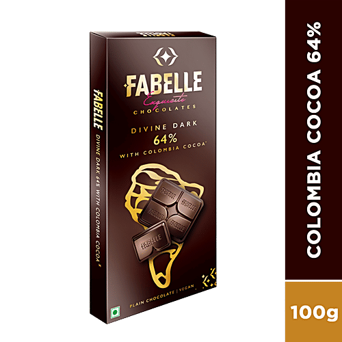 Buy Fabelle Exquisite Chocolates - Divine Dark 64% With Colombia Cocoa ...