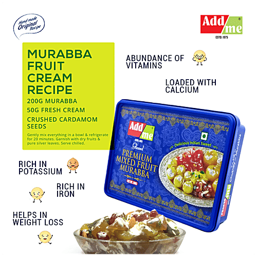 Buy Add Me Premium Mixed Fruit Murabba - Glazed, Rich In Calcium, Iron ...