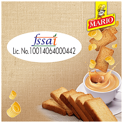 Buy MARIO Butter Rusk - Oven Fresh, No Transfat, Crunchy Teatime Snack ...