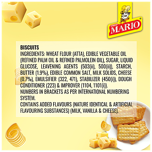 Buy MARIO Crack'em Butter & Cheese Crackers - Salty & Sweet, Flavourful ...