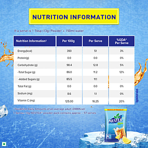 Nestea Iced Tea Nutrition Facts