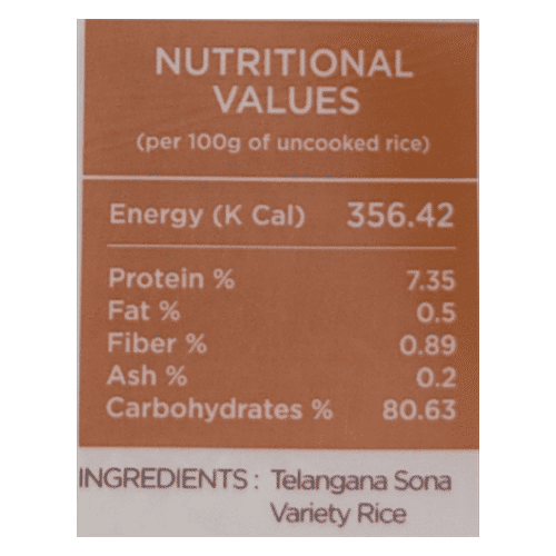 Buy Deccan mudra Telangana Sona Rice - Rich In Nutrients, Low GI, Helps ...