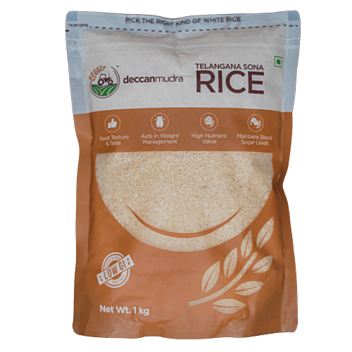 Buy Deccanmudra Telangana Sona Rice - Rich In Nutrients, Low GI, Helps ...