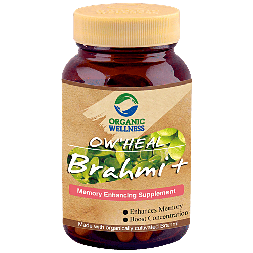 Buy Organic Wellness Ow' Heal Brahmi + Capsules - Memory Enhancing ...