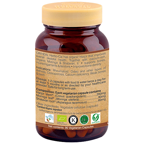 Buy Organic Wellness Ow' Heal Herbo-Cal Capsules - Natural Calcium ...