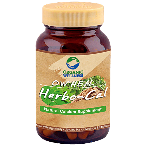 Buy Organic Wellness Ow' Heal Herbo-Cal Capsules - Natural Calcium ...