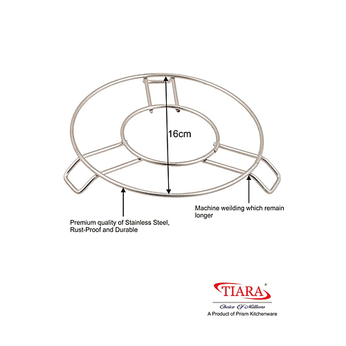 Buy TIARA Sun Stainless Steel Table Top Ring - Rust Proof & Durable, 16 ...