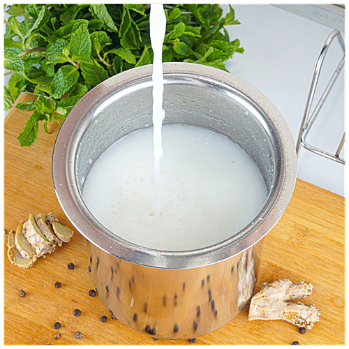 Buy Omega Stainless Steel Gunj / Pot - 12, Durable, For Cooking ...