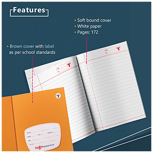 Buy Target Publications Notebook - Single Line, White Paper, Soft Bound ...