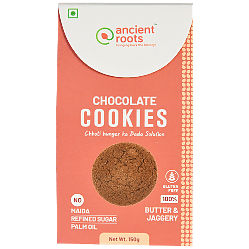 Buy Ancient Roots Chocolate Cookies - Butter & Jaggery, Wholesome, No ...