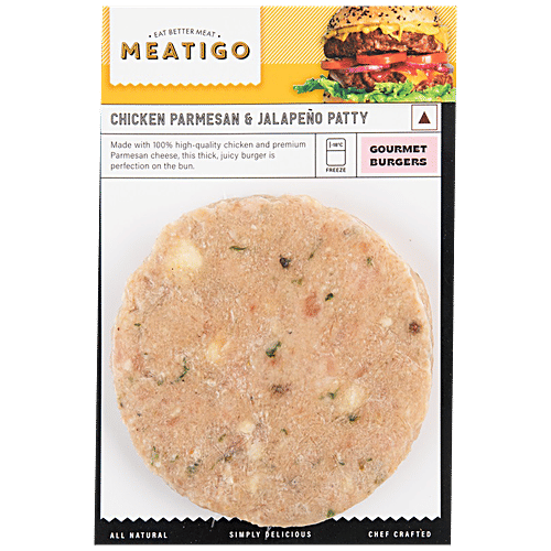 Buy Meatigo Chicken Parmesan & Jalapeno Patty - Juicy & Soft Online at ...