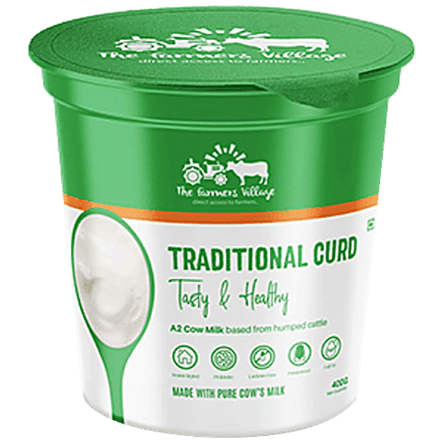 Buy The Farmers Village Traditional Curd - Thick, Rich Online at Best ...