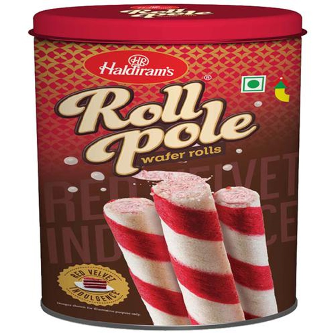 Buy Haldiram Roll Pole Wafer - Red Velvet Indulgence, Crispy Online at ...