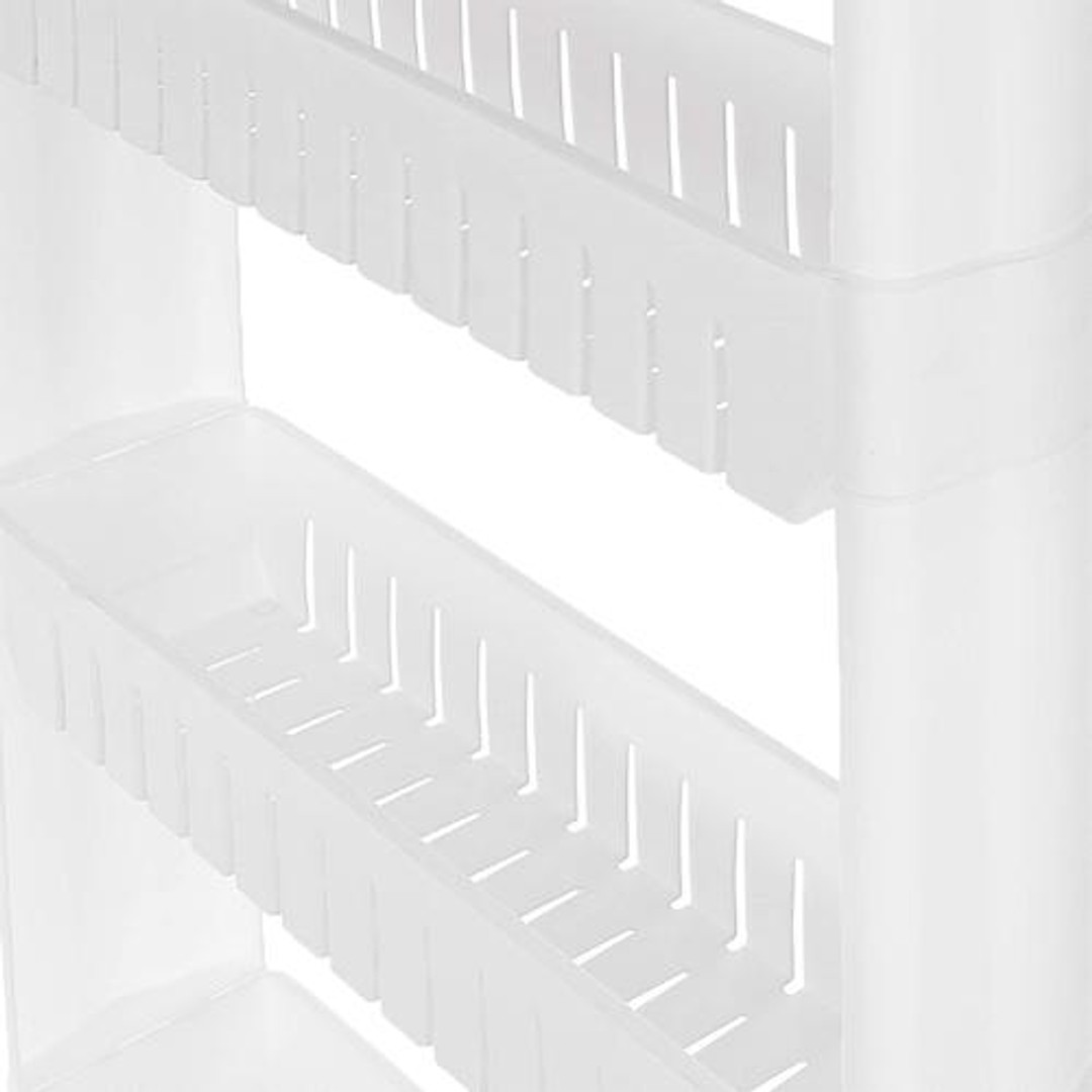 Buy Floraware 4 Layer Storage Organizer Plastic Rack/Shelf With Wheels ...