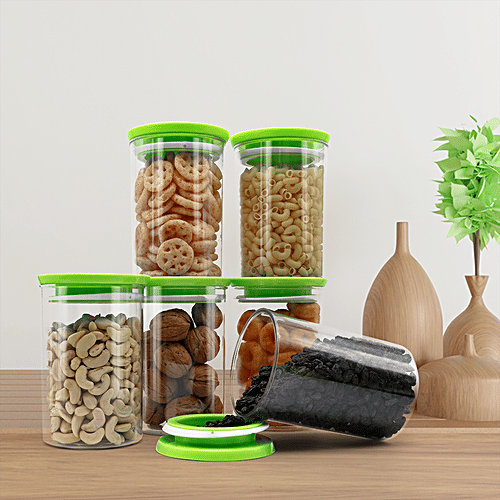 Buy Floraware Airtight Stackable Plastic Storage Jar - Keeps Food Fresh ...