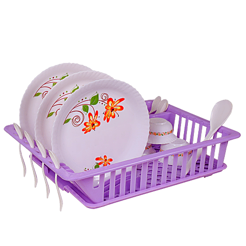 Buy Floraware Large Sink Dish Drying Rack/Washing Basket With Tray ...