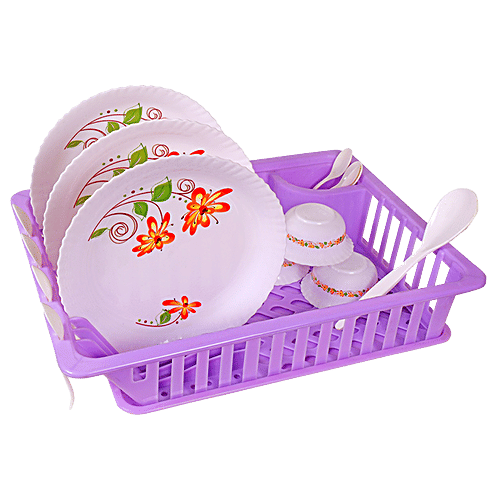 Buy Floraware Large Sink Dish Drying Rack/Washing Basket With Tray ...