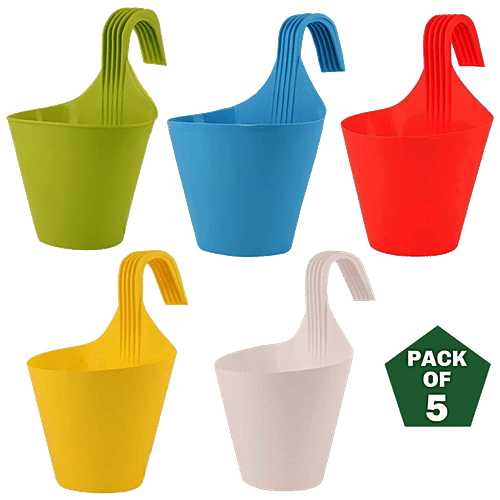 Buy Leafy Tales Plastic Hook Hanging Pots - Strong, Durable, For ...