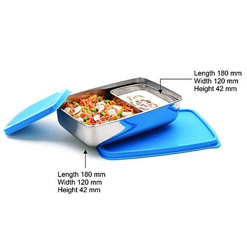 Buy Signoraware Compact Small Steel Lunch Box Set - Leakproof Online at ...