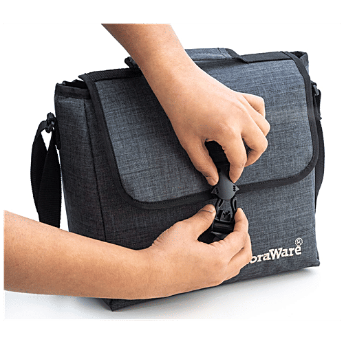 Buy Signoraware Tote Bag Steel Lunch Box Set & Tumbler - Leakproof ...