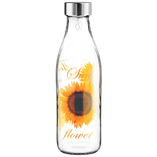Buy Treo Treo by Ivory Premium Glass Printed Bottle - Orange Online at ...