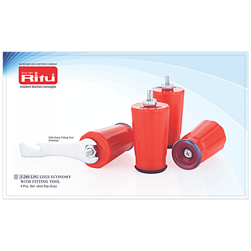 Buy Ritu L.P.G. Legs Economy Set - With Extra Fitting Tool, Anti Slip ...