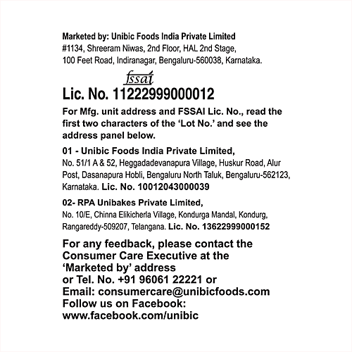 Buy UNIBIC Biscott - Caramel & Cinnamom Flavour, Made With 100% Atta, 0 ...