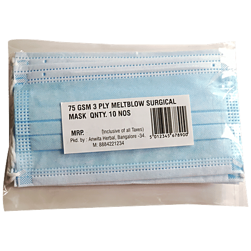 Buy O2PRO Disposable Surgical Face Mask - 3 Ply, Melt Blow, Multi ...