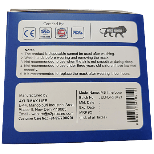 Buy O2PRO Disposable Surgical Face Mask - 3 Ply, Melt Blow, Multi ...