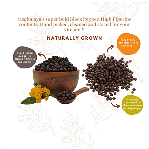 Buy Yogik Roots Meghalaya's Black Pepper - High Peperine Content ...