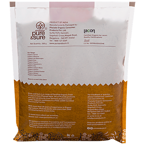 Buy Phalada Pure & Sure Organic Ragi Flour - High In Protein, Dietary ...
