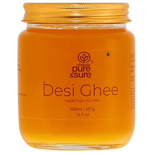 Buy Phalada Pure & Sure Organic Desi Ghee - Made From A2 Milk, High ...