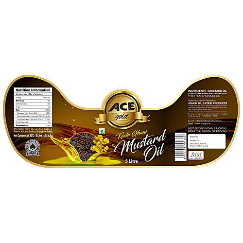 Buy Ace Gold Kachi Ghani Mustard Oil - Loaded With Vitamins & Minerals ...