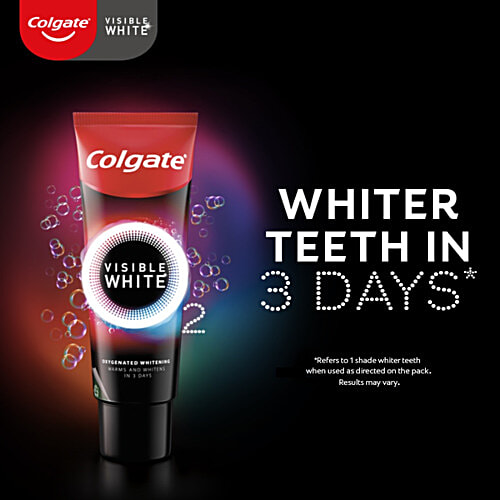 Buy Colgate Visible White O2, Teeth Whitening Toothpaste, Peppermint ...