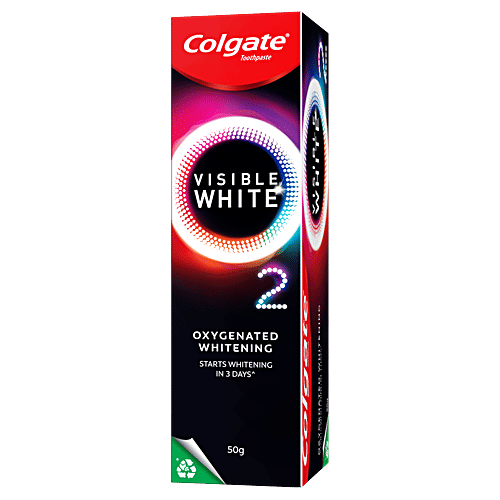 Buy Colgate Visible White O2 Teeth Whitening Toothpaste for noticeably ...